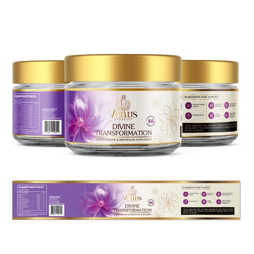 Designs | Product label design for a menopause and perimenopause ...