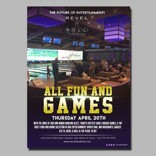 Entertainment center flyer and social graphic | Postcard, flyer or ...