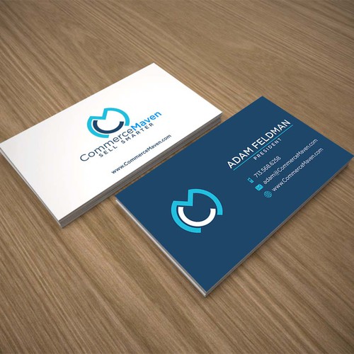 Create a logo and business card for a new ecommerce technology company ...
