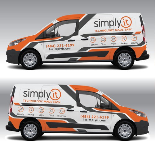 Designs | Design a clean and tasteful 2018 Ford Transit Connect XL wrap ...