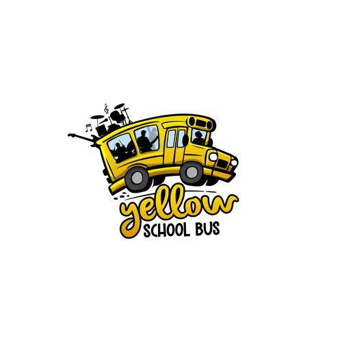 Design a yellow school bus for a passionate band | Logo design contest
