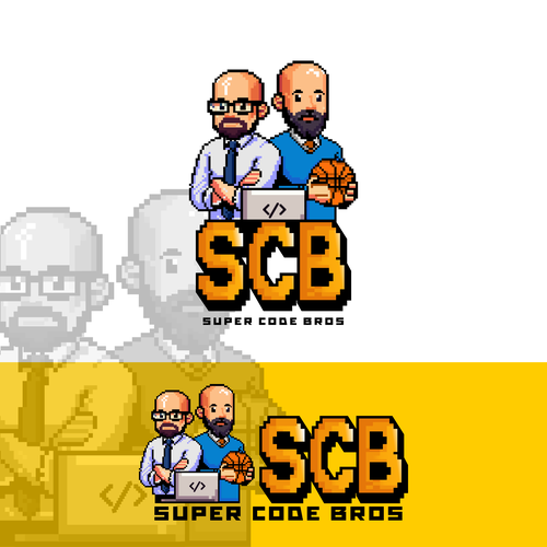 Designs | Pixel Art Logo for Super Code Bros | Logo design contest