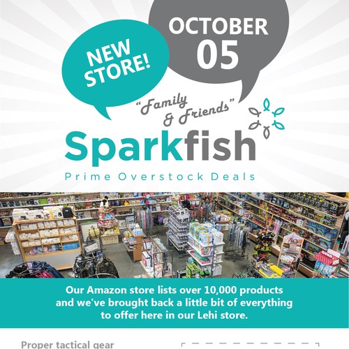 Retail Store opening poster. Have some fun, be creative. Friends and ...