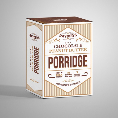 Designs | Design a modern, classic box design for new porridge brand ...