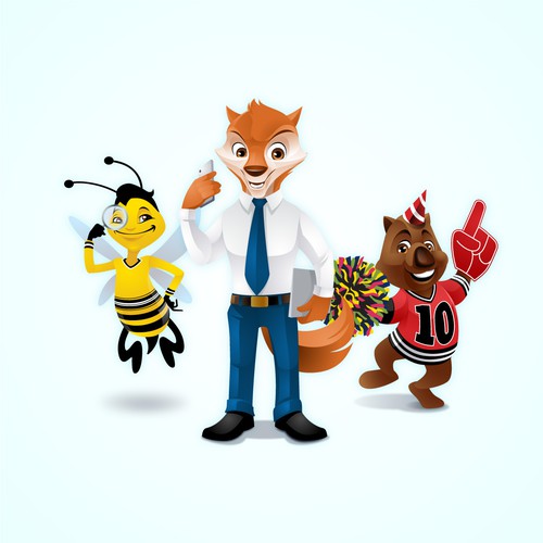 Design some friendly HR Mascots | concurso personaje o mascota