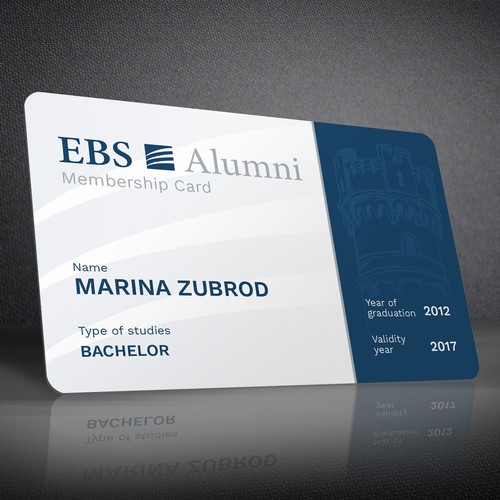 EBS Alumni e.V. membercard | Business card contest