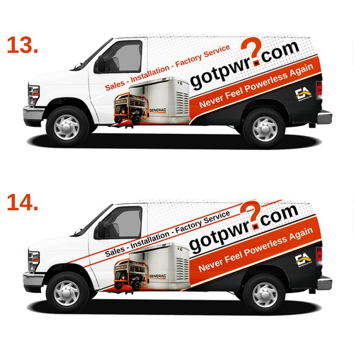 Designs | Create a new POWERFUL wrap design for generator company ...
