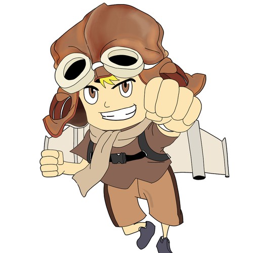 Jetpack Aviator Kid Character for Libring | Character or mascot contest