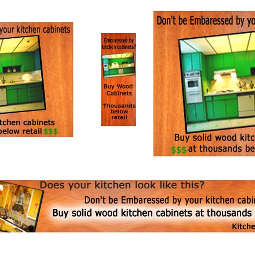 Banner Ads- Kitchen Cabinets Display | Banner ad contest