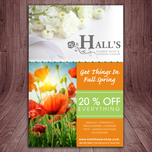 Designs | Create an eyecatching reusable template for a flower shop ...