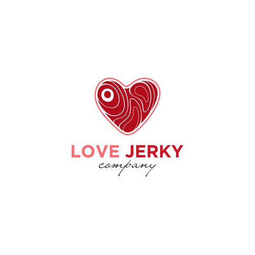 Create a logo for a beef jerky company built with love. | Logo design ...