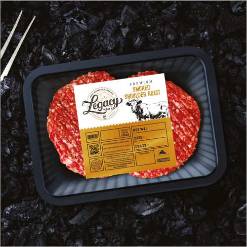 Designs | Premium Meat Package Label | Product label contest