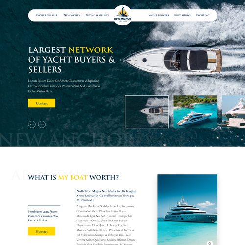 Designs | 🛥️ 👙🚤 Awesome boat / yacht brokerage firm changing the ...