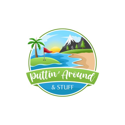 Designs | Looking for fun mountain and beach theme logo for mini golf ...
