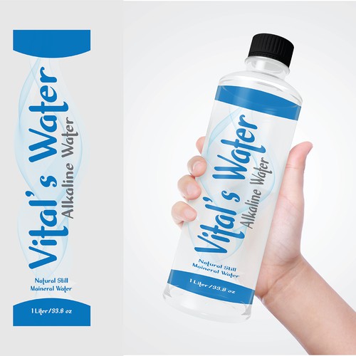 Designs | Modern, Luxe and Fun Product Label for Alkaline Water Brand ...