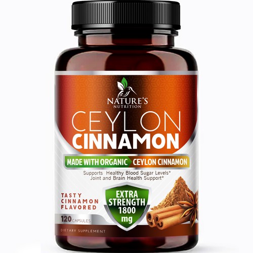 Designs | Ceylon Cinnamon Supplement Design needed for Nature's ...