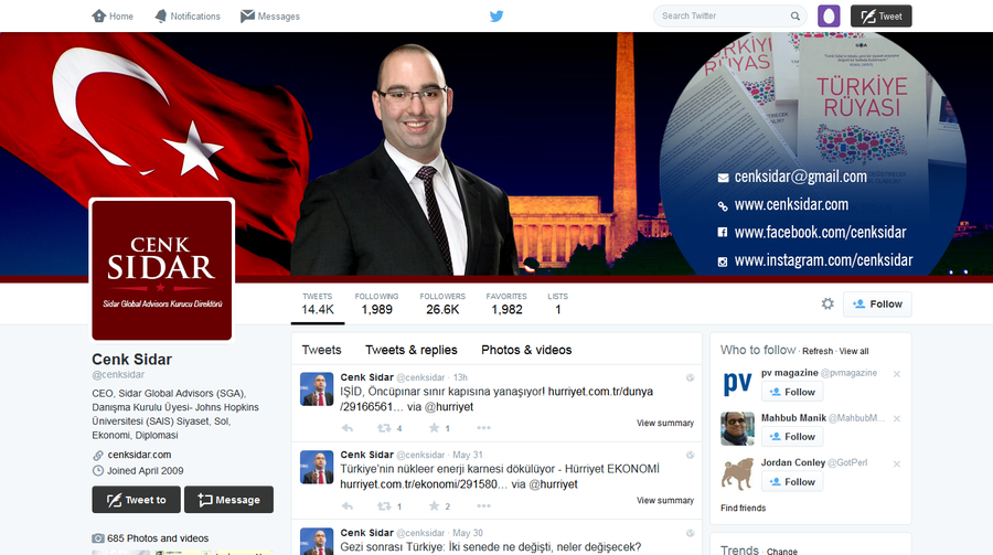 Twitter Header and Background for a Political Analyst | Social media ...
