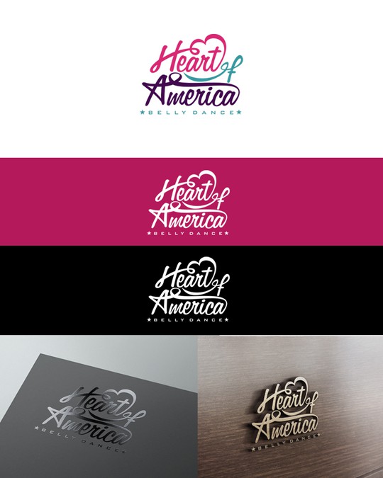 Create a captivating belly dance logo for Heart of America Belly Dance ...