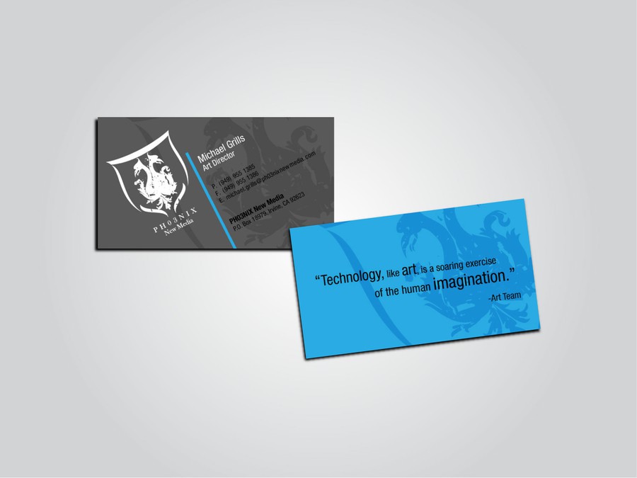 Business cards for a video game company! | Stationery contest