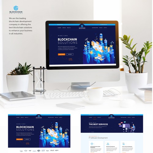 Designs | Blockchain Solutions Corporate Website | Web page design contest