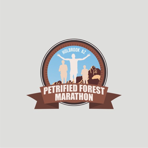 Petrified Forest Marathon Logo | Logo design contest