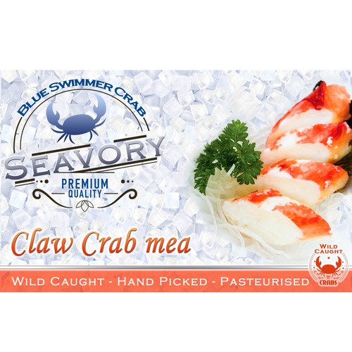 RETAIL crab meat plastic tub packaging which stands out on the ...