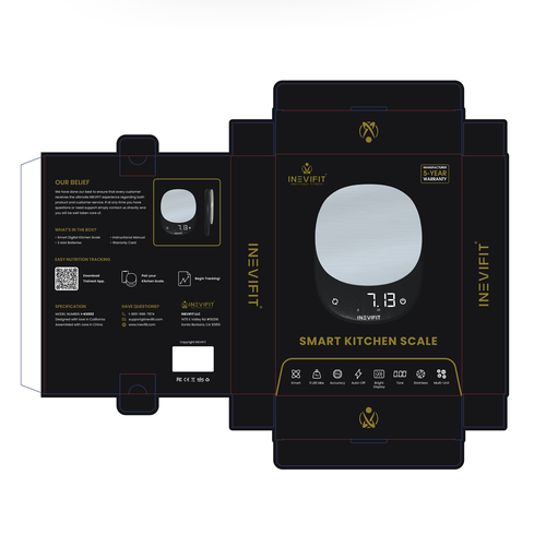 Designs | Smart Digital Kitchen Scale Box | Product packaging contest