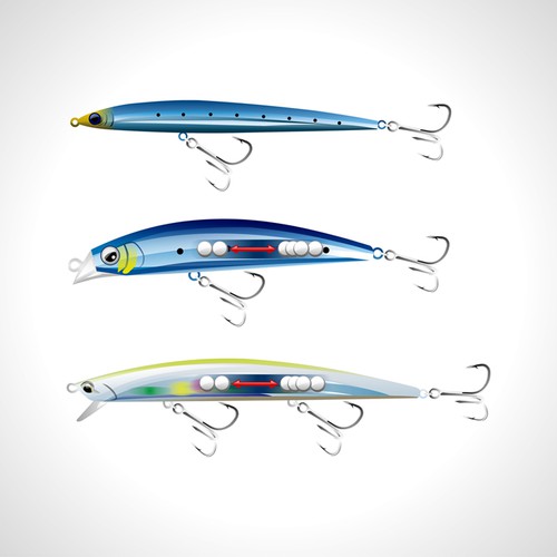 Designs | Create illustrations for the packaging of fishing lures ...