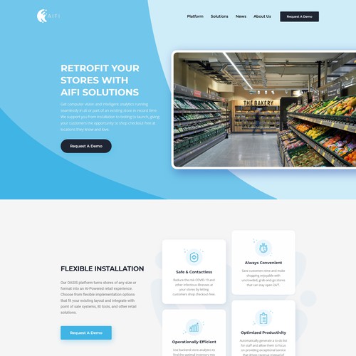 Designs | AiFi Website Redesign - Design/Layout Only (No Coding) | Web ...