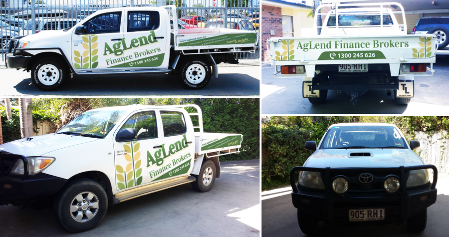Creative Car Signage for Finance Company work ute | Signage contest