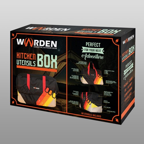 Designs | Camping Bag Retail Box design | Product packaging contest