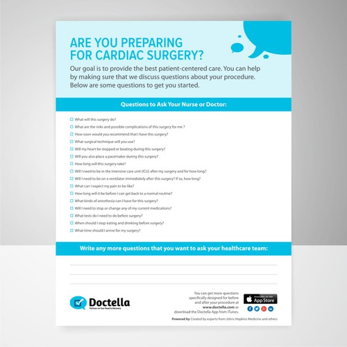 Design Patient-Centered Leaflet Template for Start-up | Postcard, flyer ...