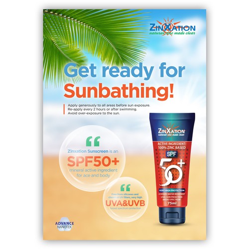 Sunscreen Point of Sale Designs | Poster contest