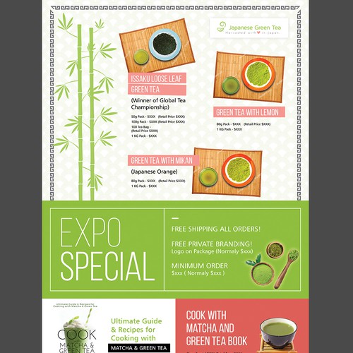 Flyer for Tea Trade Show | Postcard, flyer or print contest