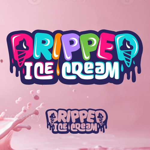 Designs | Dripped Ice Cream Logo | Logo design contest