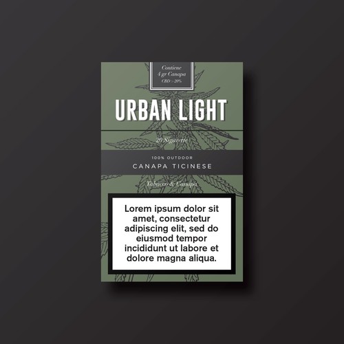 Cannabis - Cigarette Box for cigarettes with mix Tobacco/CBD Hemp ...