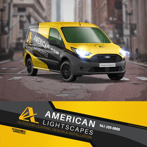 Designs | Sharp Van Wrap for Outdoor Lighting Service | Car, truck or ...