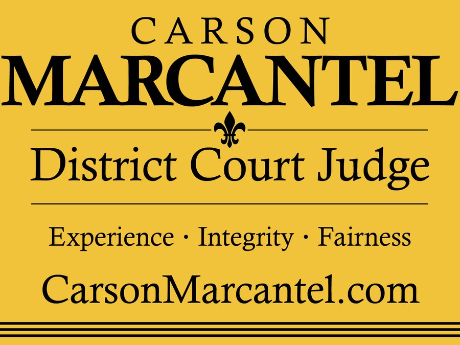 Carson Marcantel for District Court Judge | Print or packaging design ...