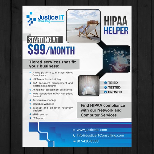 Create sales material for a new HIPAA compliance assistance product ...