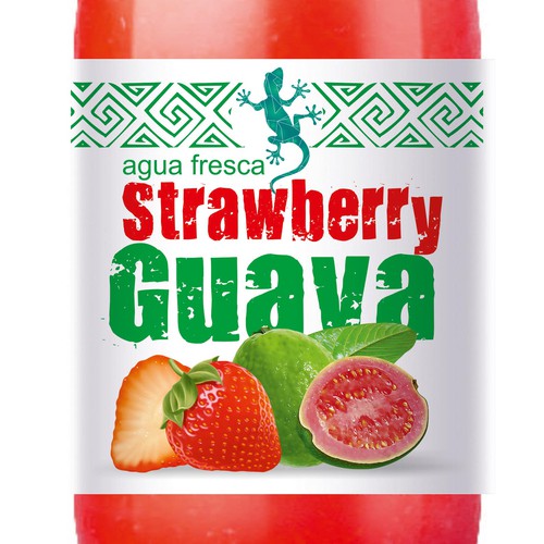 Beverage flavor label for "Strawberry Guava" "Agua Fresca" | Product ...