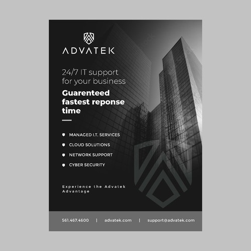 Designs | Sleek and modern newspaper ad for IT service Company ...