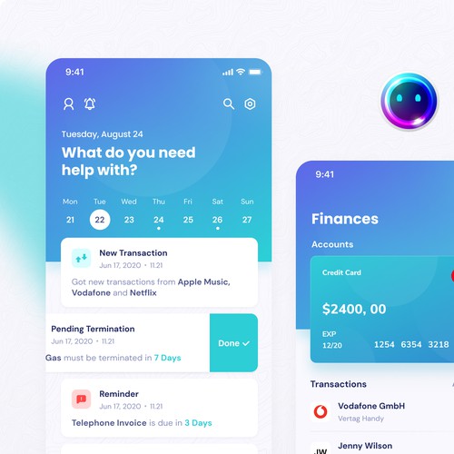 Designs | Modern and minimalistic app design for a personal life ...