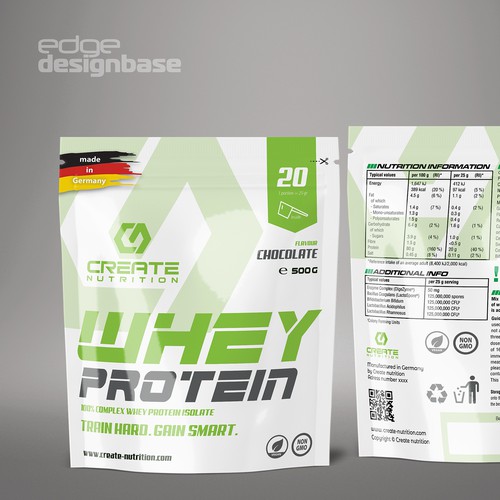 Good design of a pouch for premium sport supplements! | Product ...