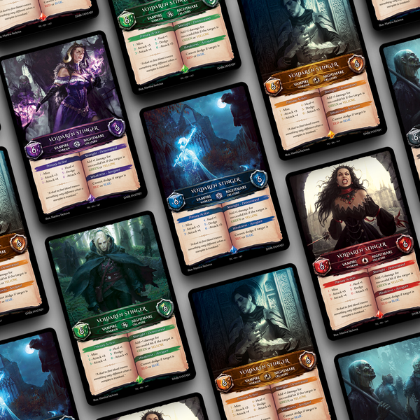 "melee in the mines" 3-page print-and-play card game | その他アート・イラスト コンペ ...