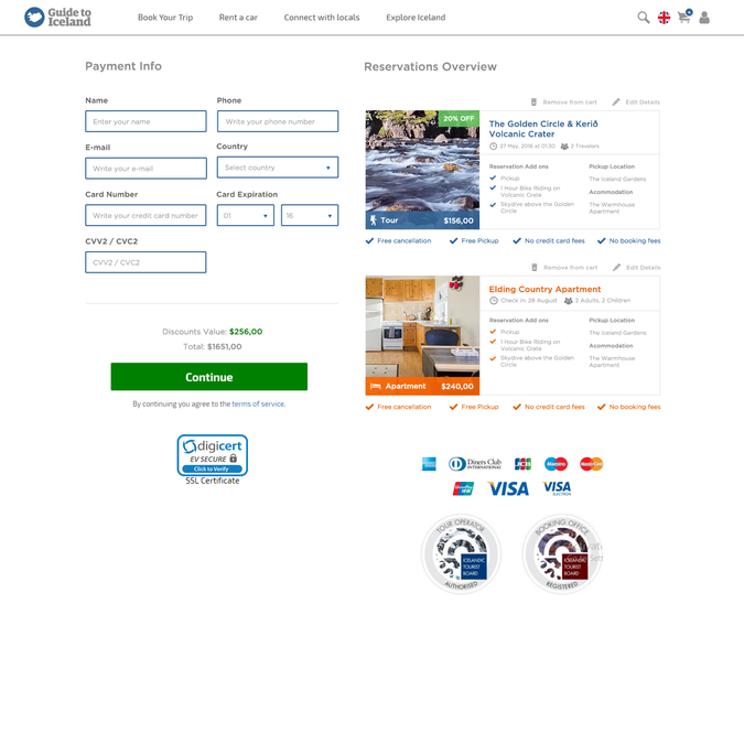 Redesign cart/checkout page | Landing page design contest