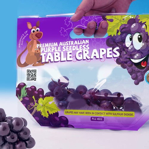 Grape packaging for International Supermarkets | Product packaging contest