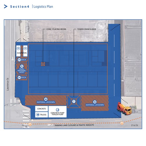 Design an attractive construction logistics plan | Infographic contest
