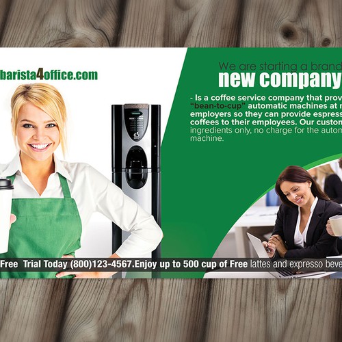 Create persuasive flyer for new gourmet coffee service business ...
