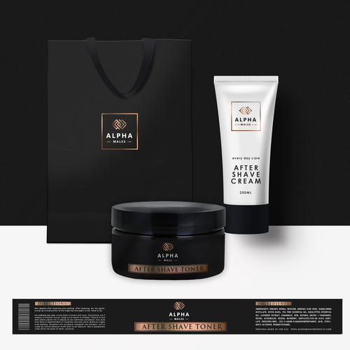 Design a *Packaging Label* for a Rising Male Grooming Brand | Product ...