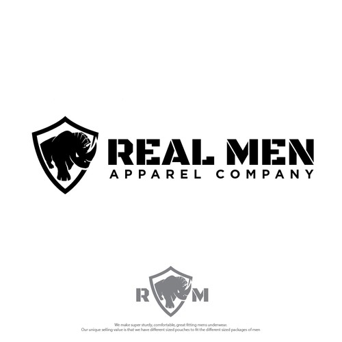 Designs | Real Men Apparel Company Logo | Logo design contest